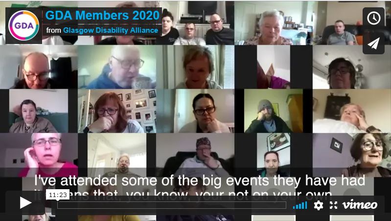 GDA Members 2020 • Glasgow Disability Alliance