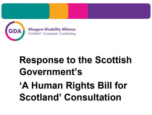 GDA Response to Scottish Government's 'A Human Rights Bill for Scotland ...